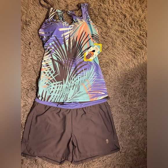 Free Country | Swim | Nwt M Free Country 2 Piece Tankini Swim Set Upf 5 ...